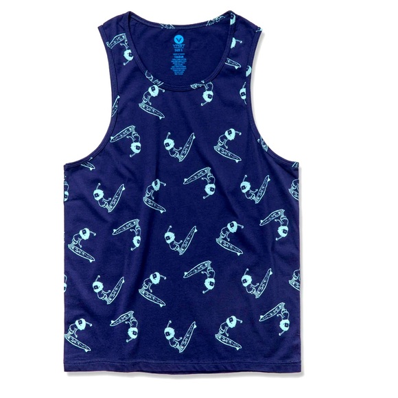Swim | Mens Blue Graphic Vast Surfer Tank Top | Poshmark